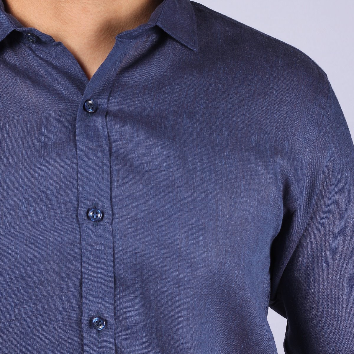 CAMISA PURO LINHO ITALIANO MARINHO 01.01.1124 - CAMISA PURO LINHO ...